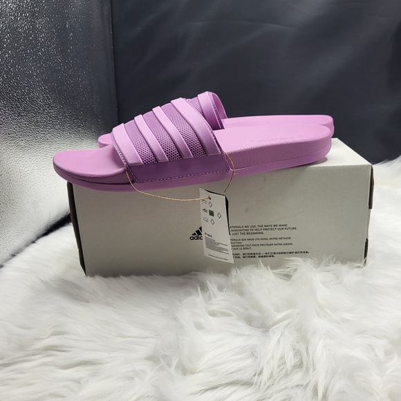 adidas | Shoes | Adidas Mens Purple Slide Sandals | Poshmark